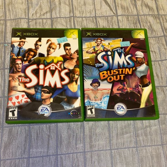 Video Games & Consoles | Lot Of 2 Sims Sims Busting Out Xbox Original ...